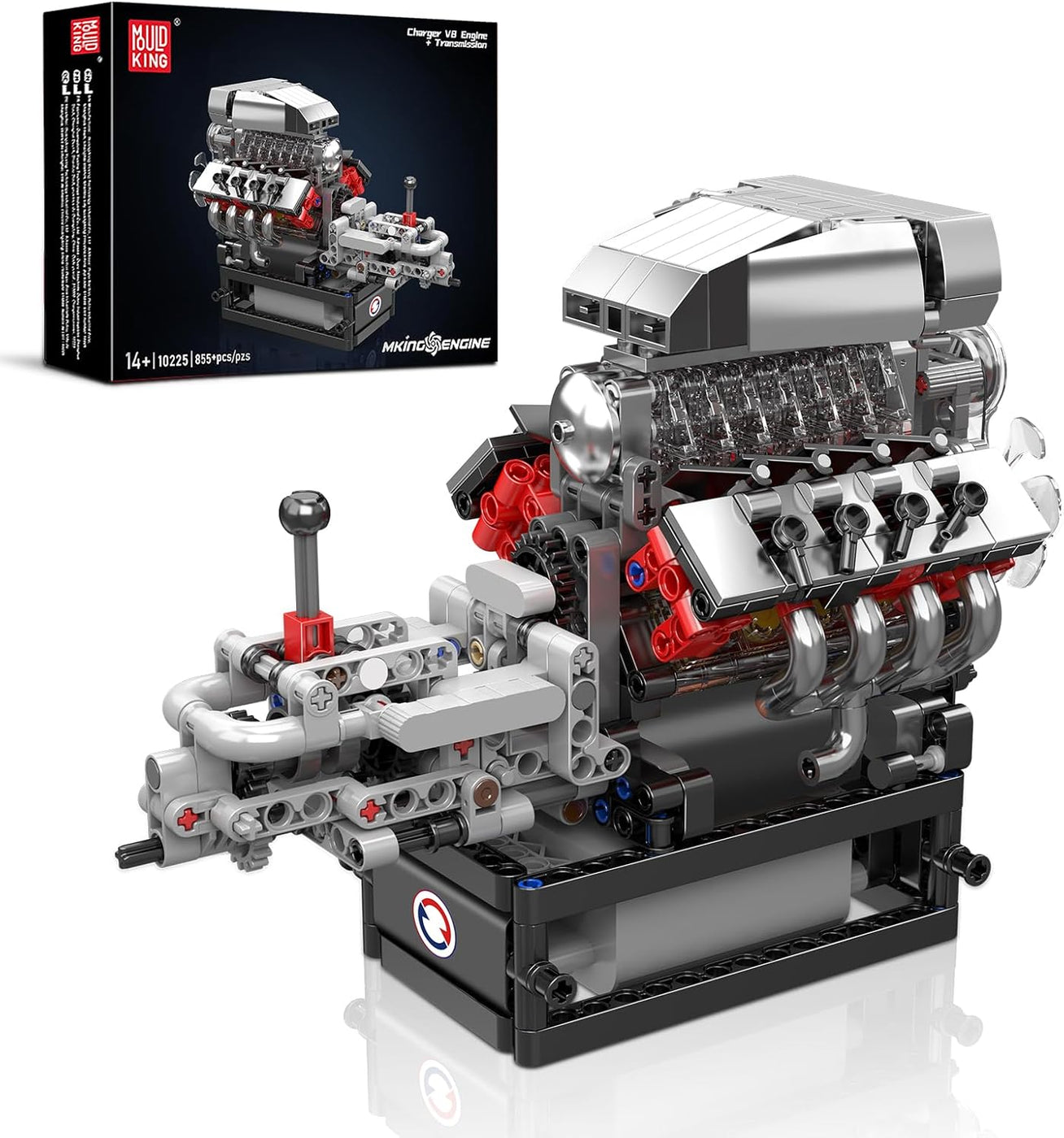 Mould King V8 Engine Model Kit That Runs - 855PCS STEM Set — Voltz Toys