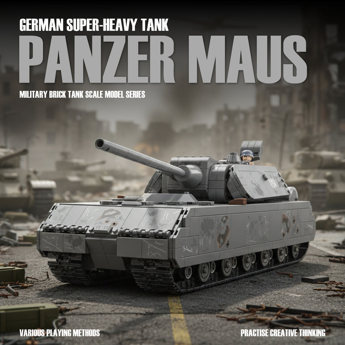Panlos 628009 Panzer VIII Maus Tank Brick — Voltz Toys